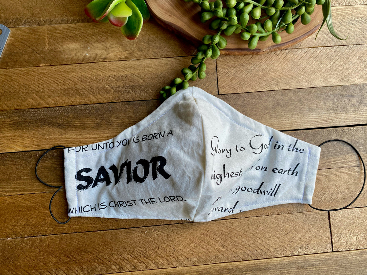 Cream Fabric Mask with Bible Verses [Series] – giftalent
